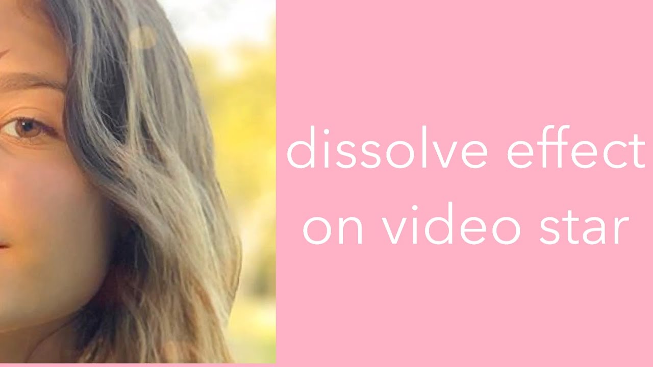 like ae dissolve effect on vs || tutorial - YouTube