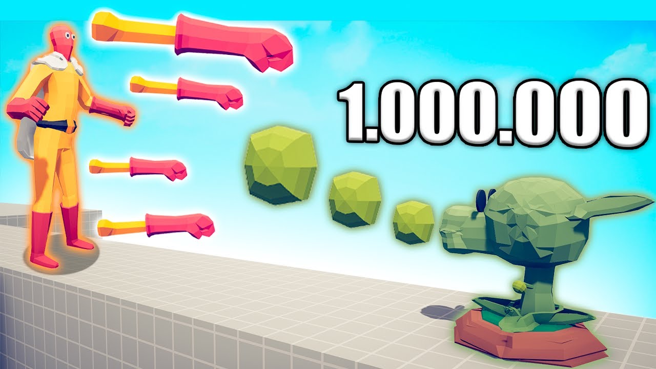 1.000.000 DAMAGE PEA SHOOTER vs UNITS - TABS | Totally Accurate Battle ...