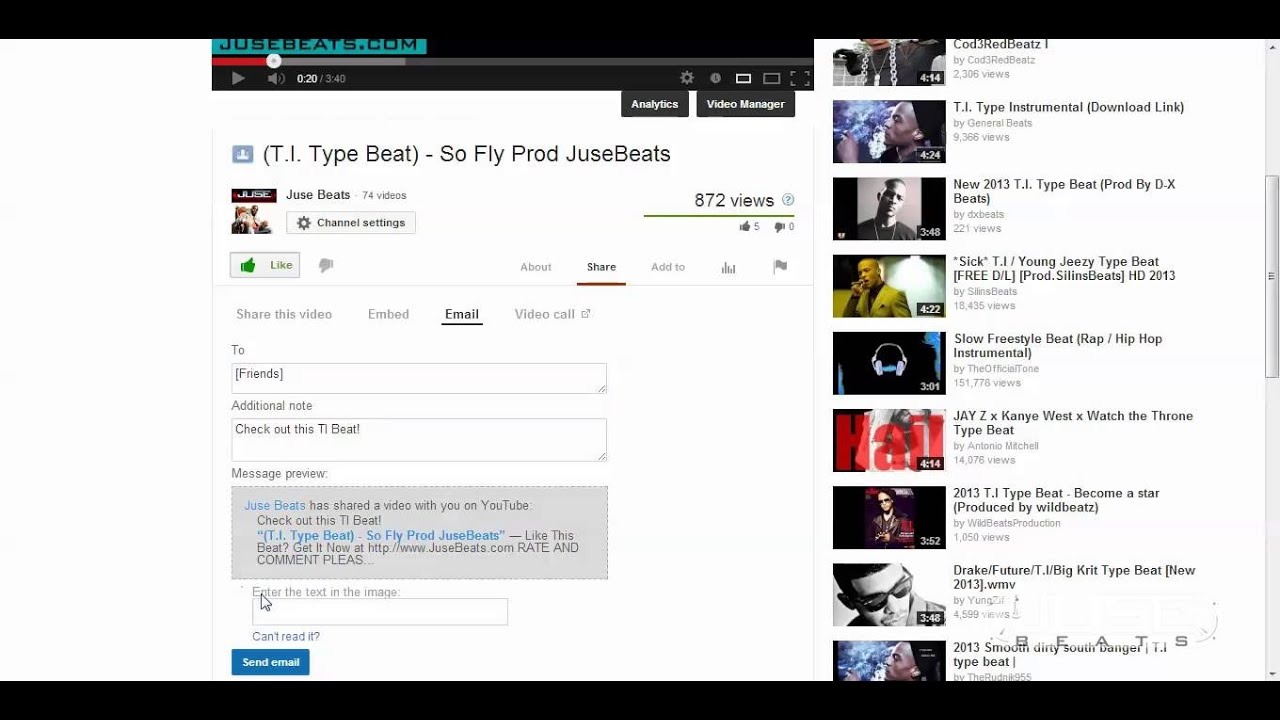 How To Send Video To All Youtube Friends - YouTube