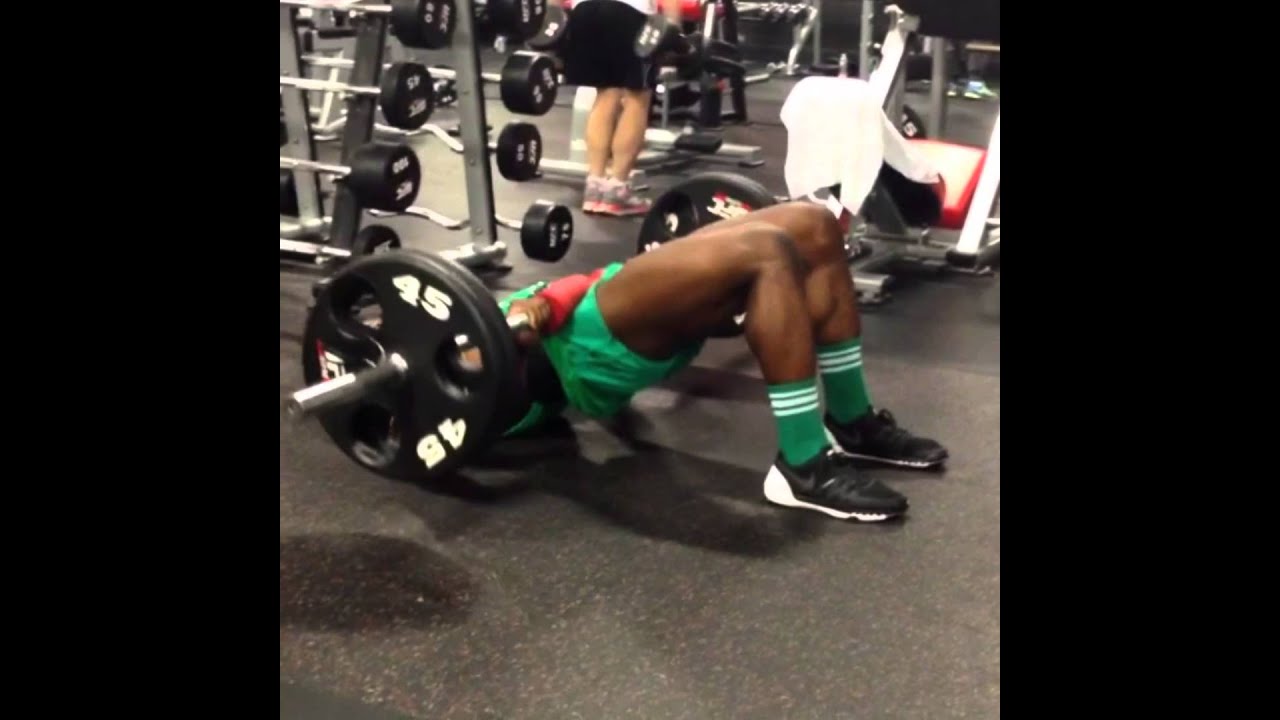 Weighted bridge exercise - YouTube
