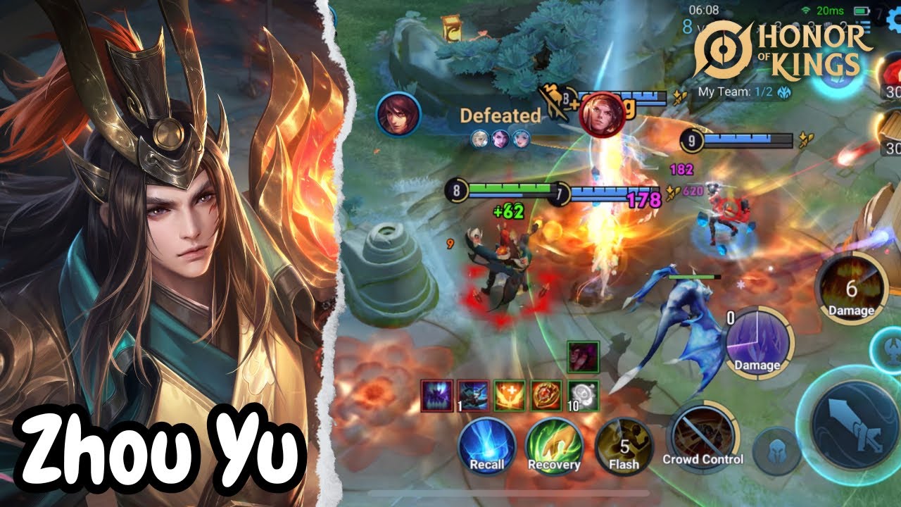 Victory with Zhou Yu: Honor Pass Skin in Honor of Kings | HOK - YouTube