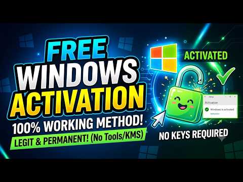 Permanent Windows 10/11 Activation 100% Free - PowerShell Method