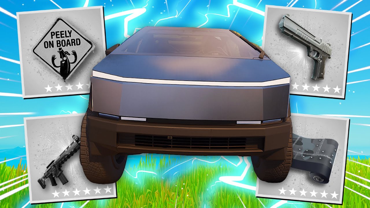 Fortnite *CYBER TRUCK* Only Challenge.. (OP) - YouTube