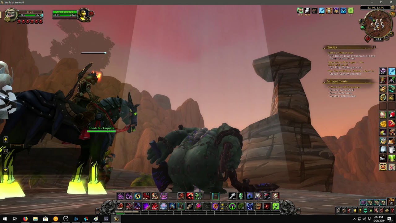 World of Warcraft - Abomination Costume - Champion's Salute - YouTube