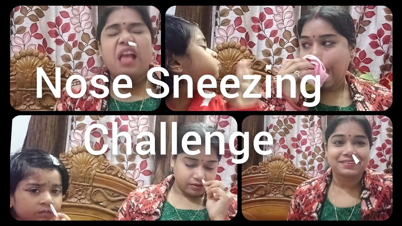 Nose sneezing🤧 challenge//requests video//trending video//funny video ...