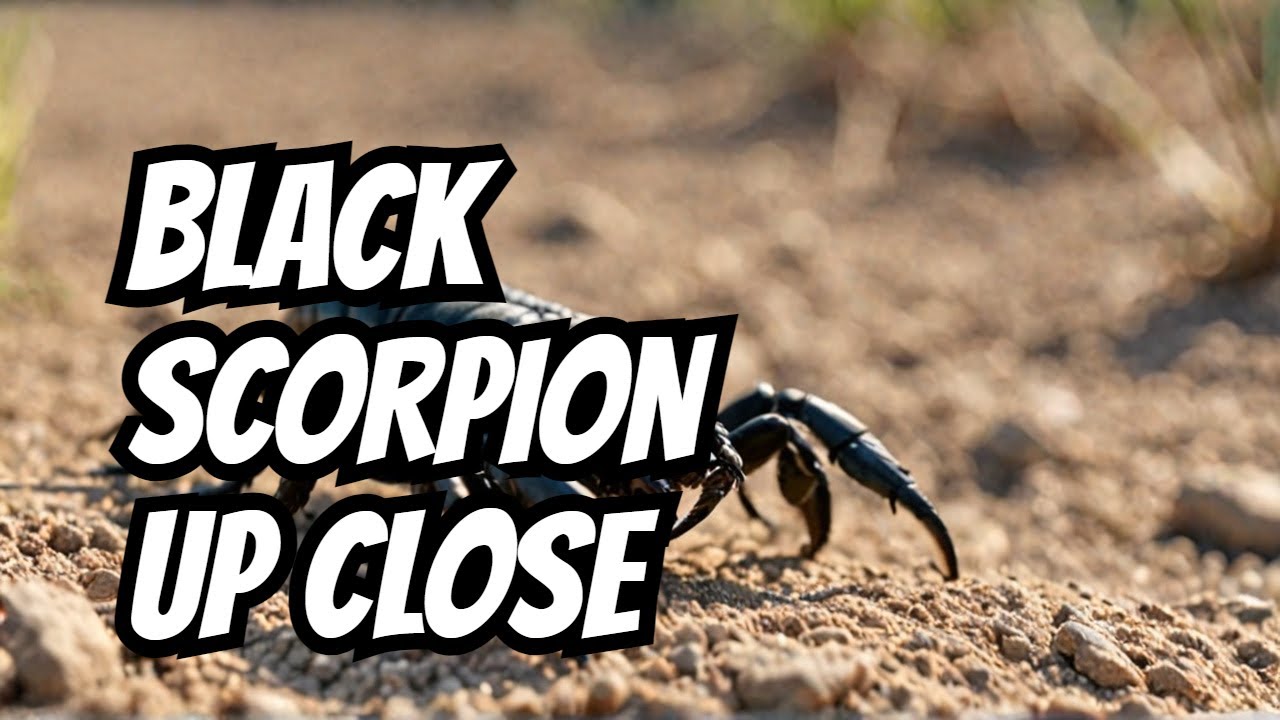 4K Black Scorpion Walking Up Close with Mind-Blowing Detail - YouTube