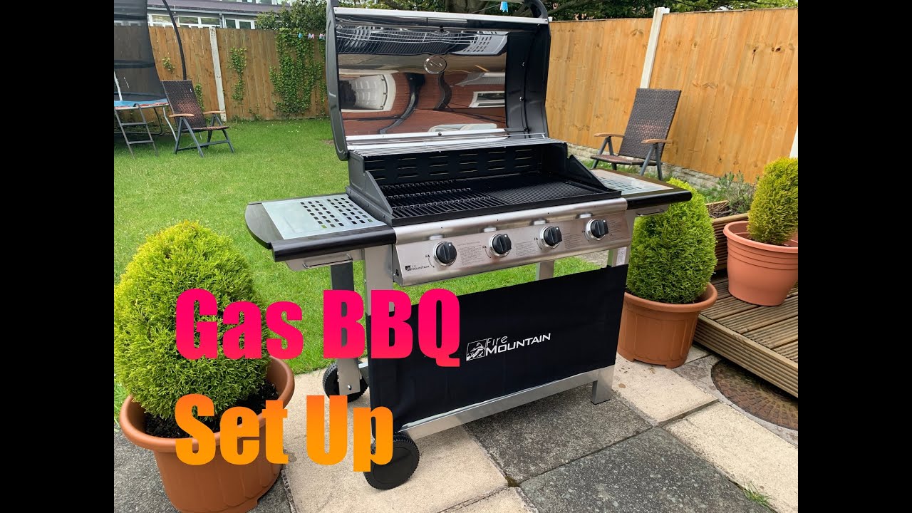 FIRE MOUNTAIN GAS BBQ Set up - YouTube