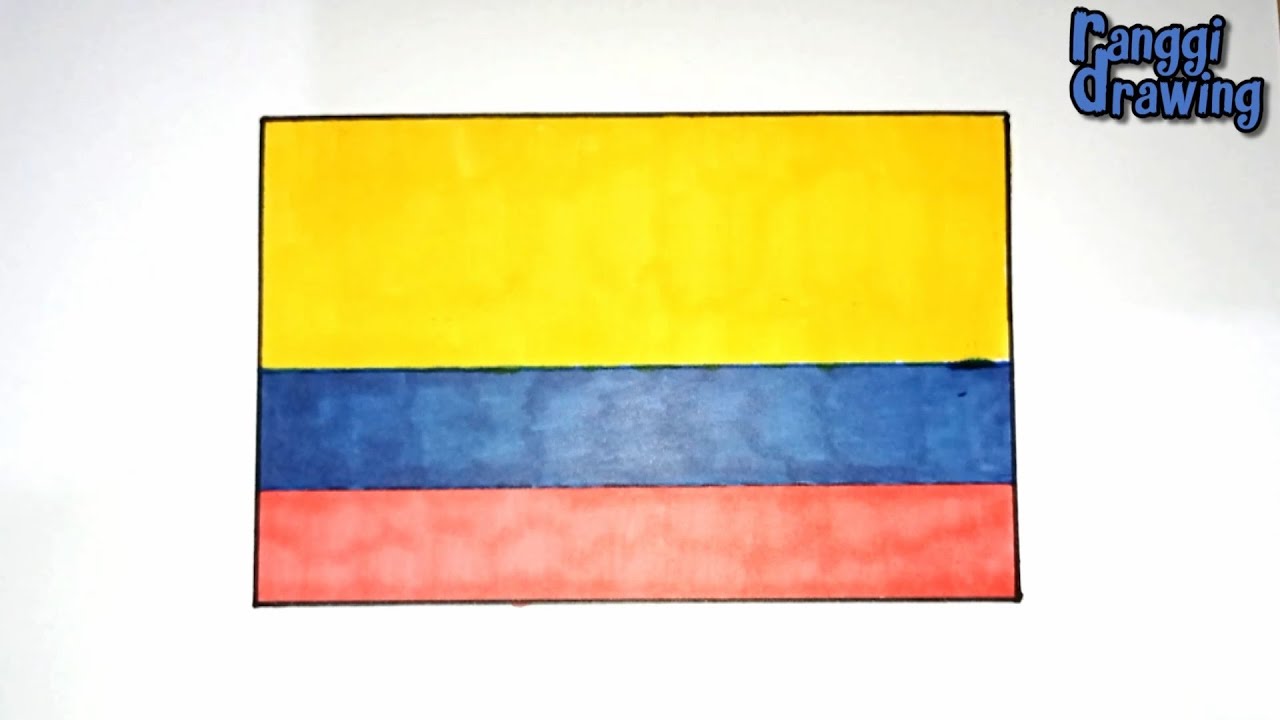 How to Draw The Flag of Colombia - YouTube