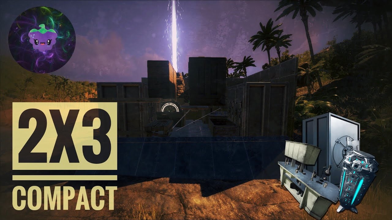 ARK - PVP Base Designs - 2x3 Compact - YouTube