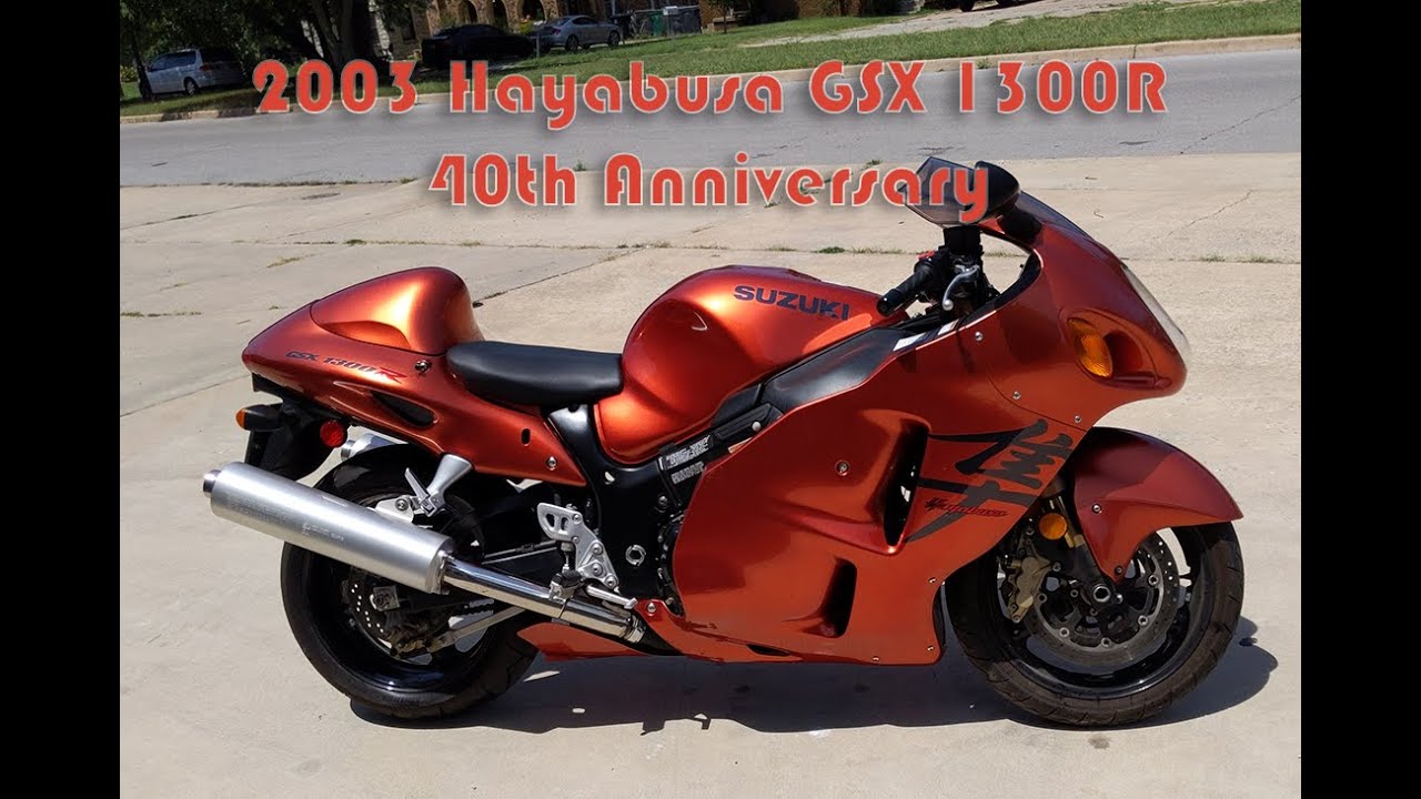 2003 Hayabusa GSX 1300R - 40th Anniversary - 1300cc - YouTube