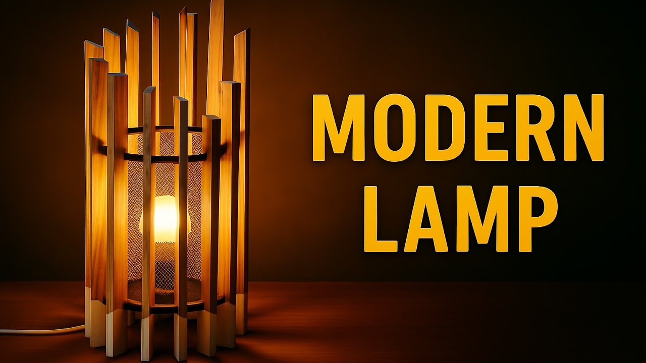 Amazing wood craft | Home decor DIY easy | Modern wood lamp - YouTube