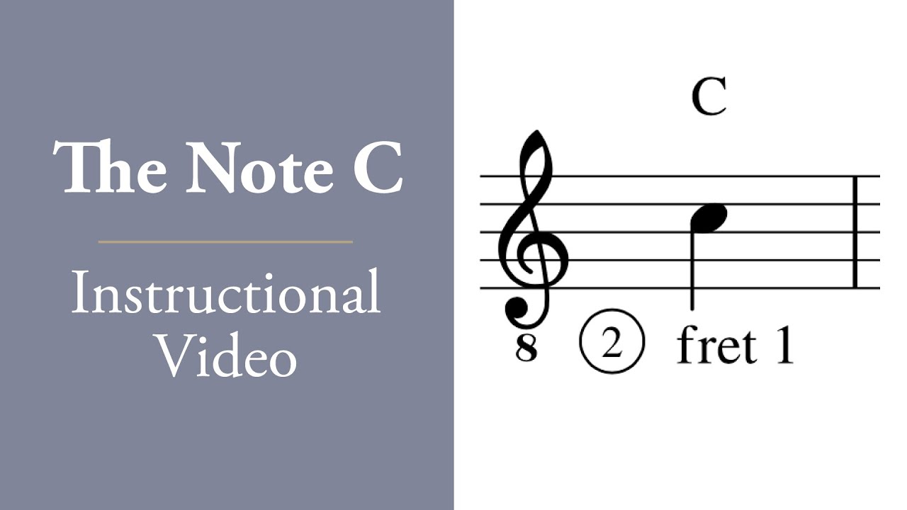 Lesson: The Note C with Sight Reading - YouTube