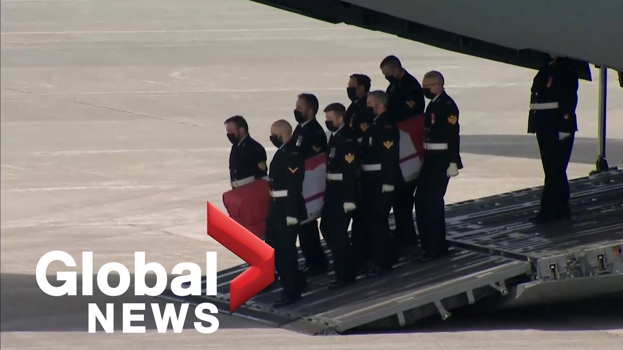 Ramp ceremony at CFB Trenton honours six CAF members who lost their ...