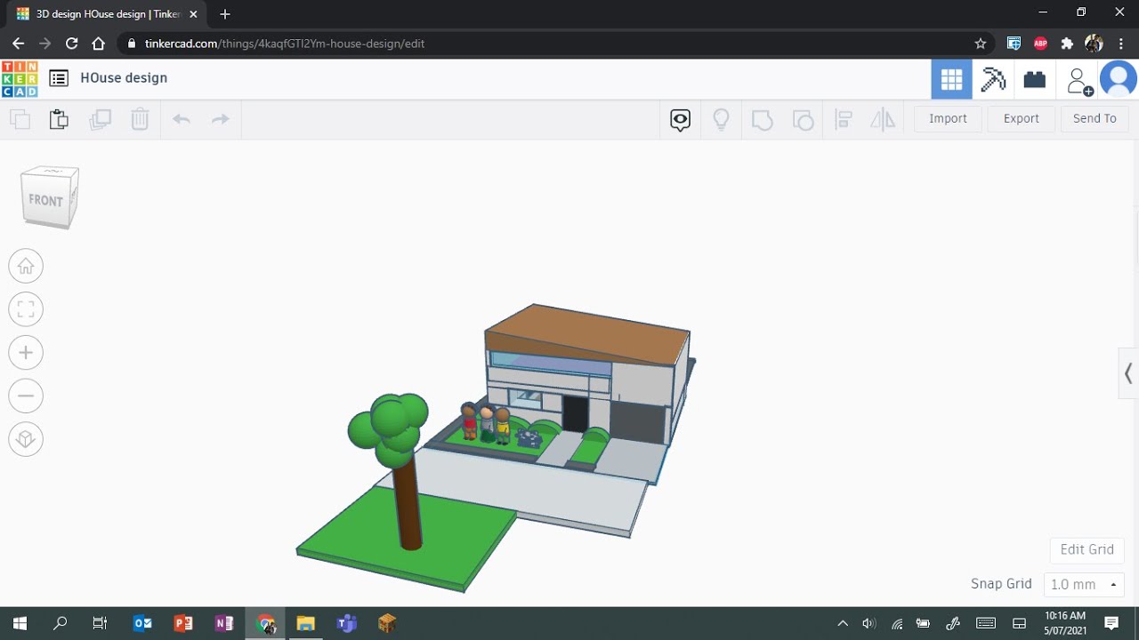 How to make a house design in TinkerCad - Ep 3 - Glass + Pool - YouTube