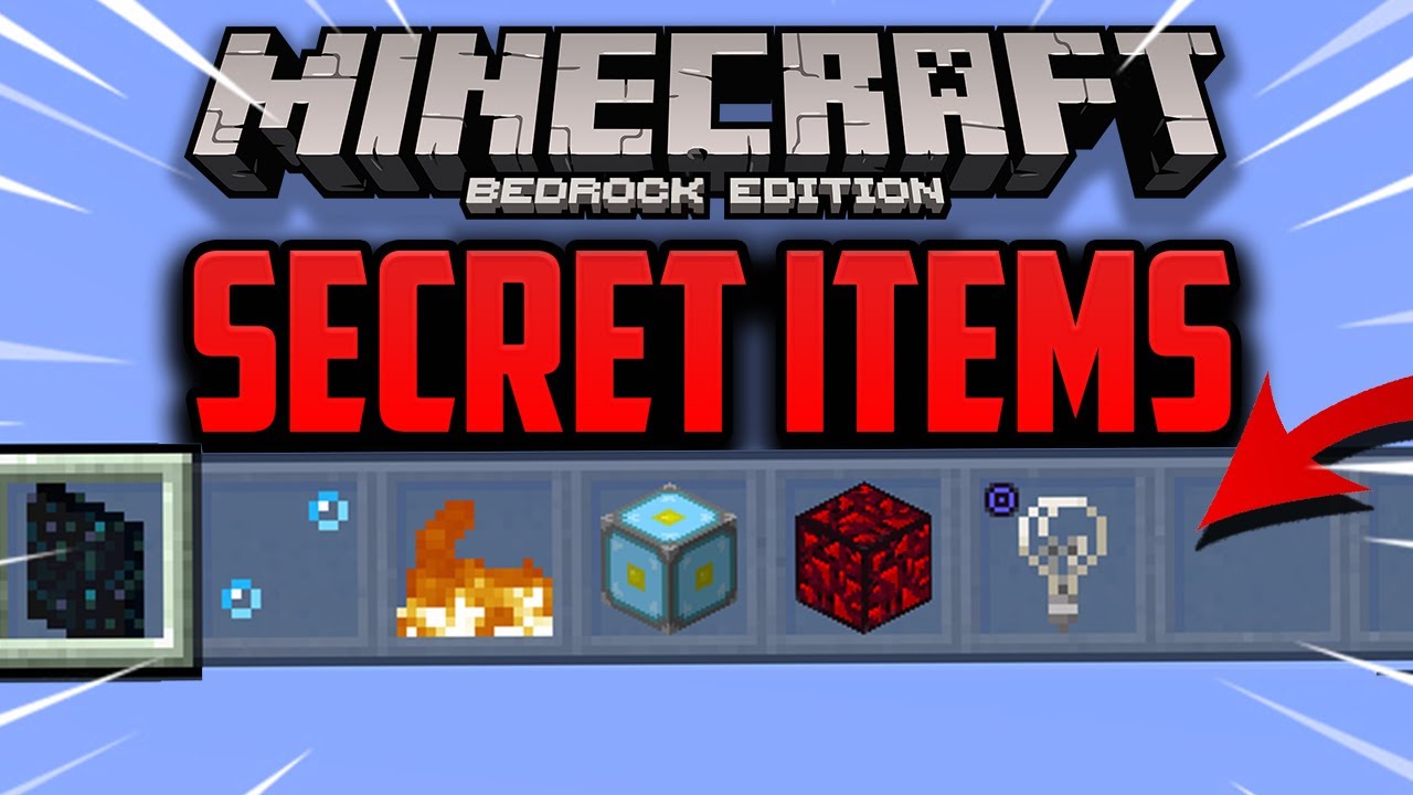 Alle versteckten Items in Minecraft Bedrock! 🔥 - Minecraft PE (PS4,Win ...