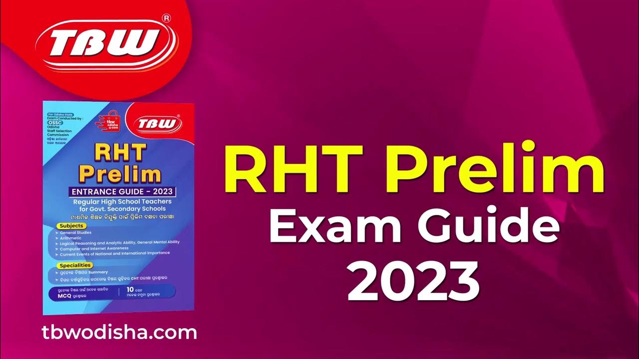 TBW RHT Prelim Exam Guide 2023 | Regular High School Teachers in Govt Schools | Preliminary Exam ...