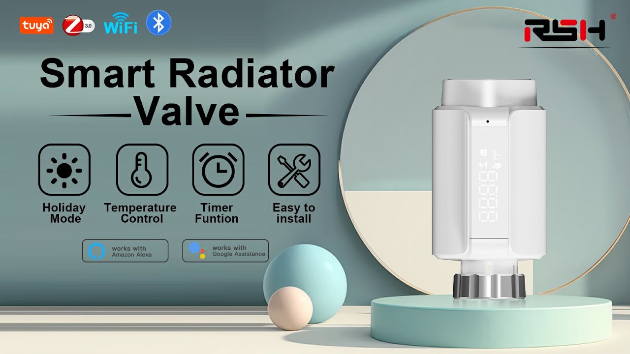 RSH Smart Radiator Valve RV11, Wireless TRV Floor Heating Thermostat ...