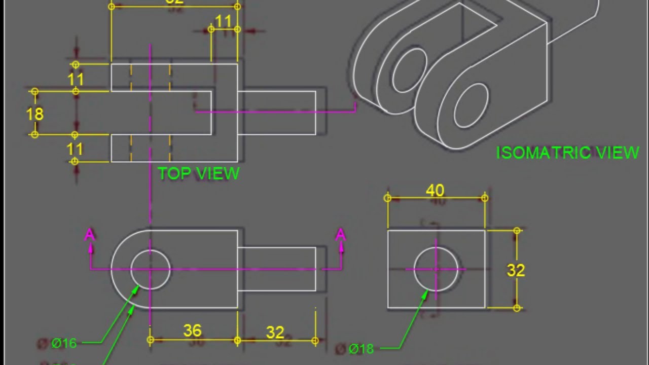 how to practical drawing in autocad best exercise - YouTube