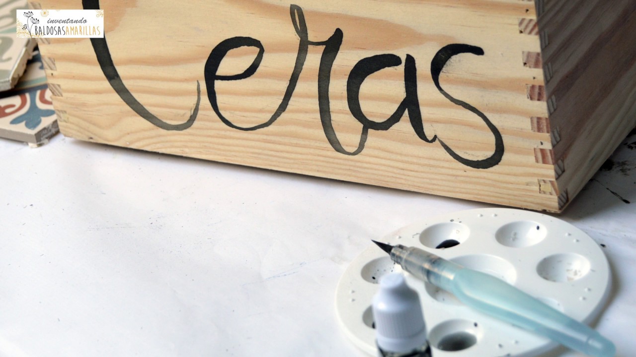 Tutorial Lettering para principiantes en madera - YouTube