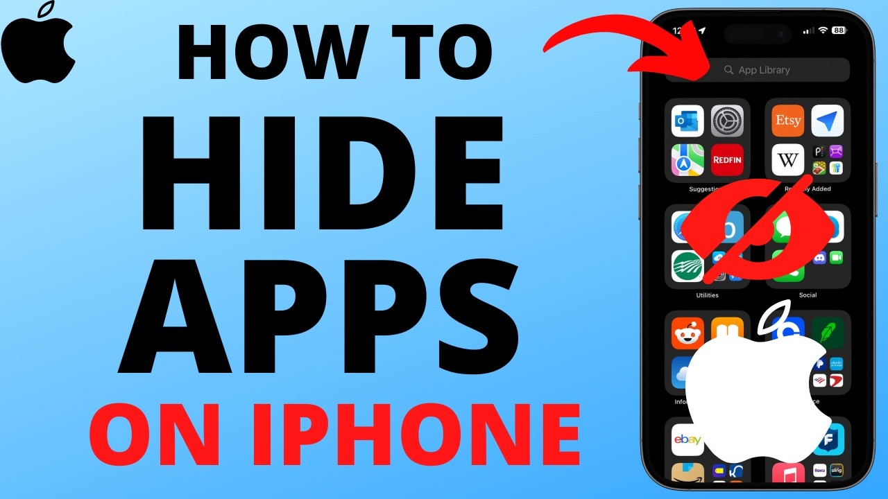 How to Hide Apps on iPhone - iOS 18 - YouTube