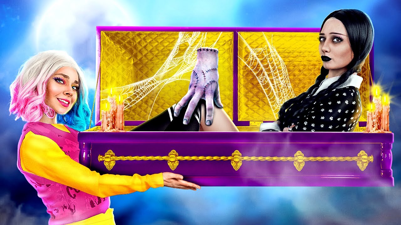 I Adopted Wednesday Addams | Wednesday Addams Room Makeover | Parenting ...