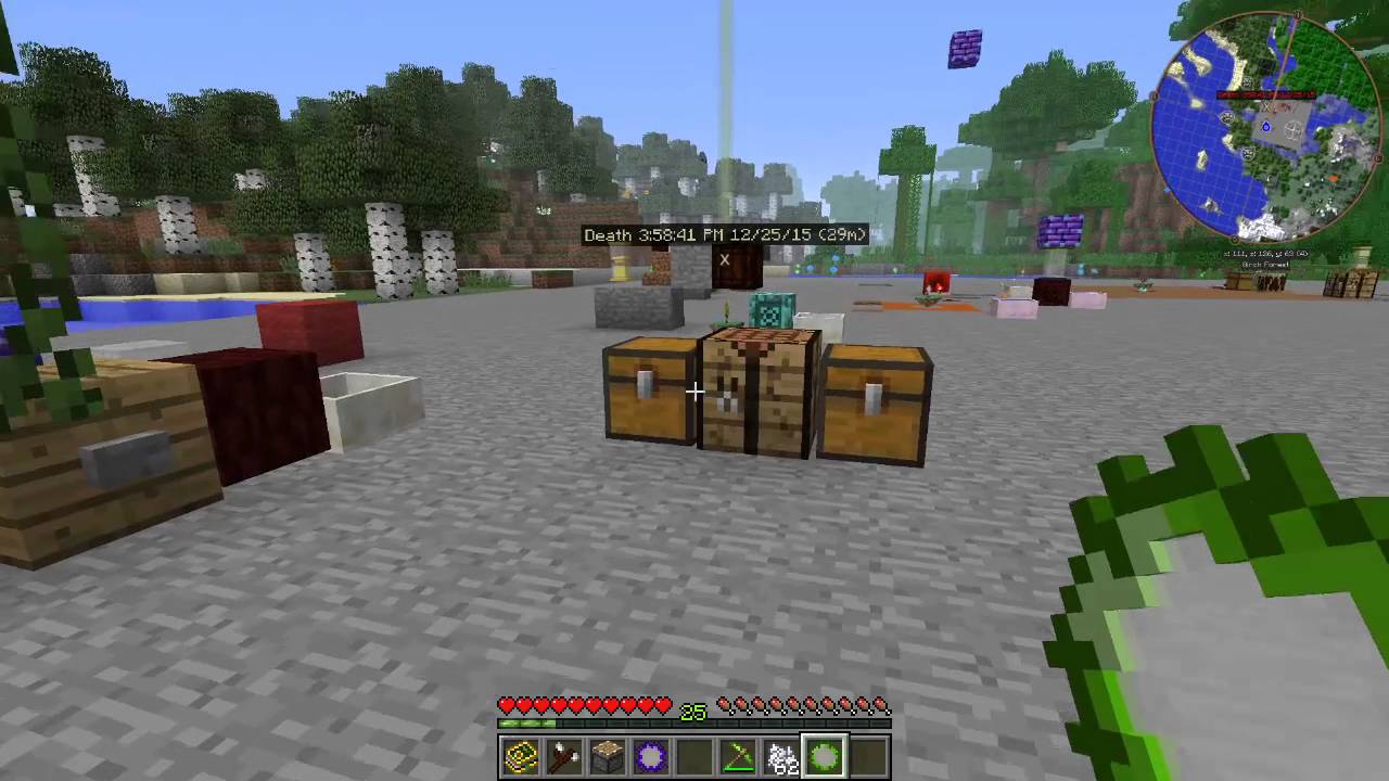 Breaking trees with Botania - Force relays and warp lens - YouTube