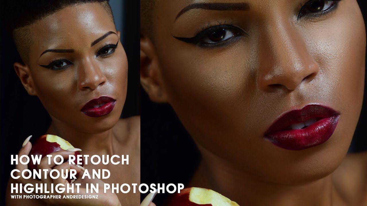 Retouch Contour and Highlights In Photoshop - YouTube