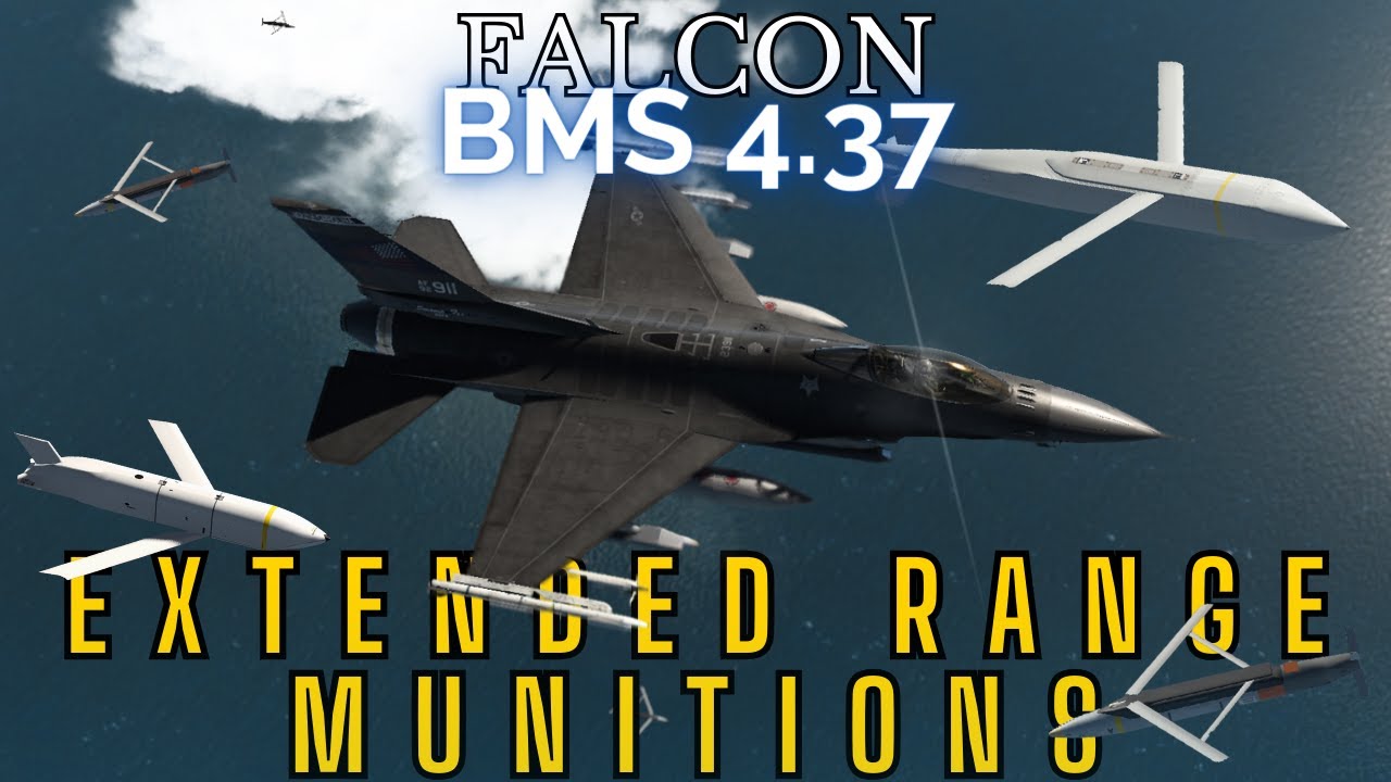 Falcon BMS 4.37 Tutorial - Extended Range Munitions - GBU-39, AGM-154, AGM-158 - YouTube