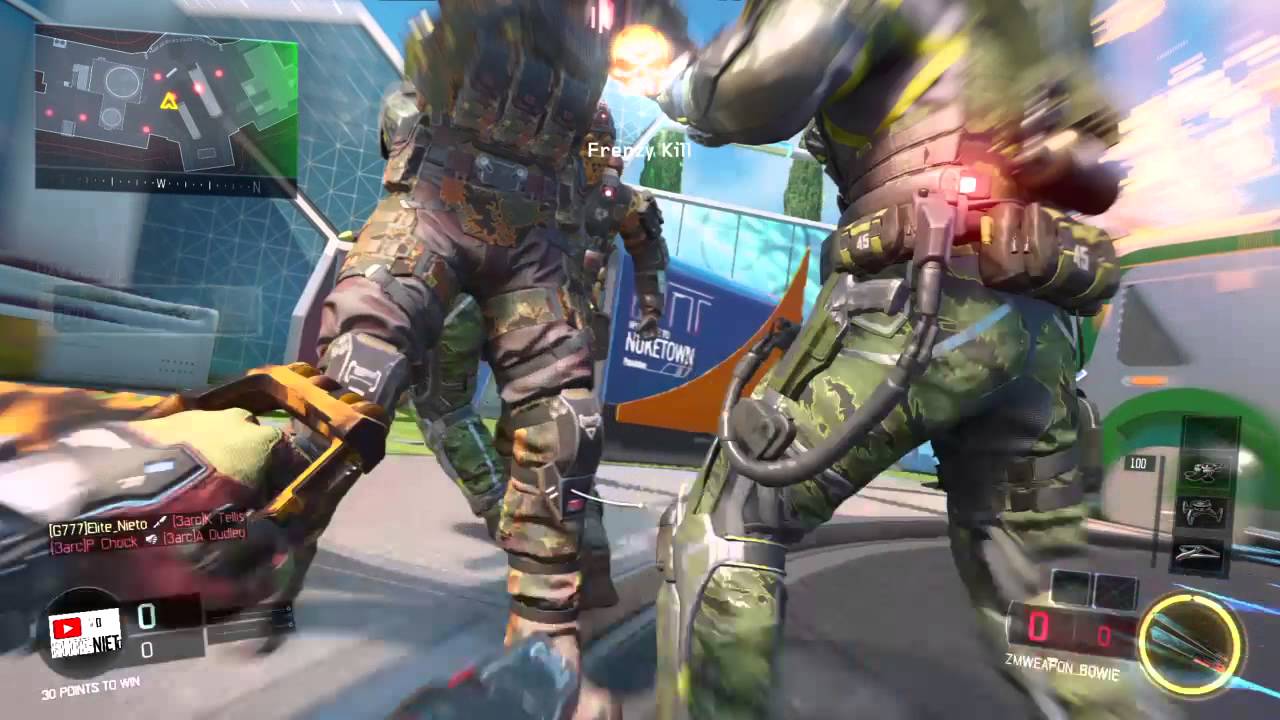 Call of duty bo3 using the bowie knive - YouTube