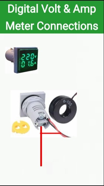 Volt and Ampere meter connection | ac volt amp meter connection ...