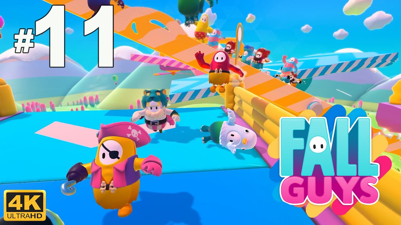 Fall Guys: Ultimate Knockout Gameplay #11 SEASON 2 SATELLITE SCRAMBLE ...