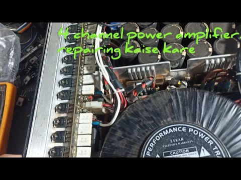sharp audio amplifier repairing#class ab amplifier repairing - YouTube