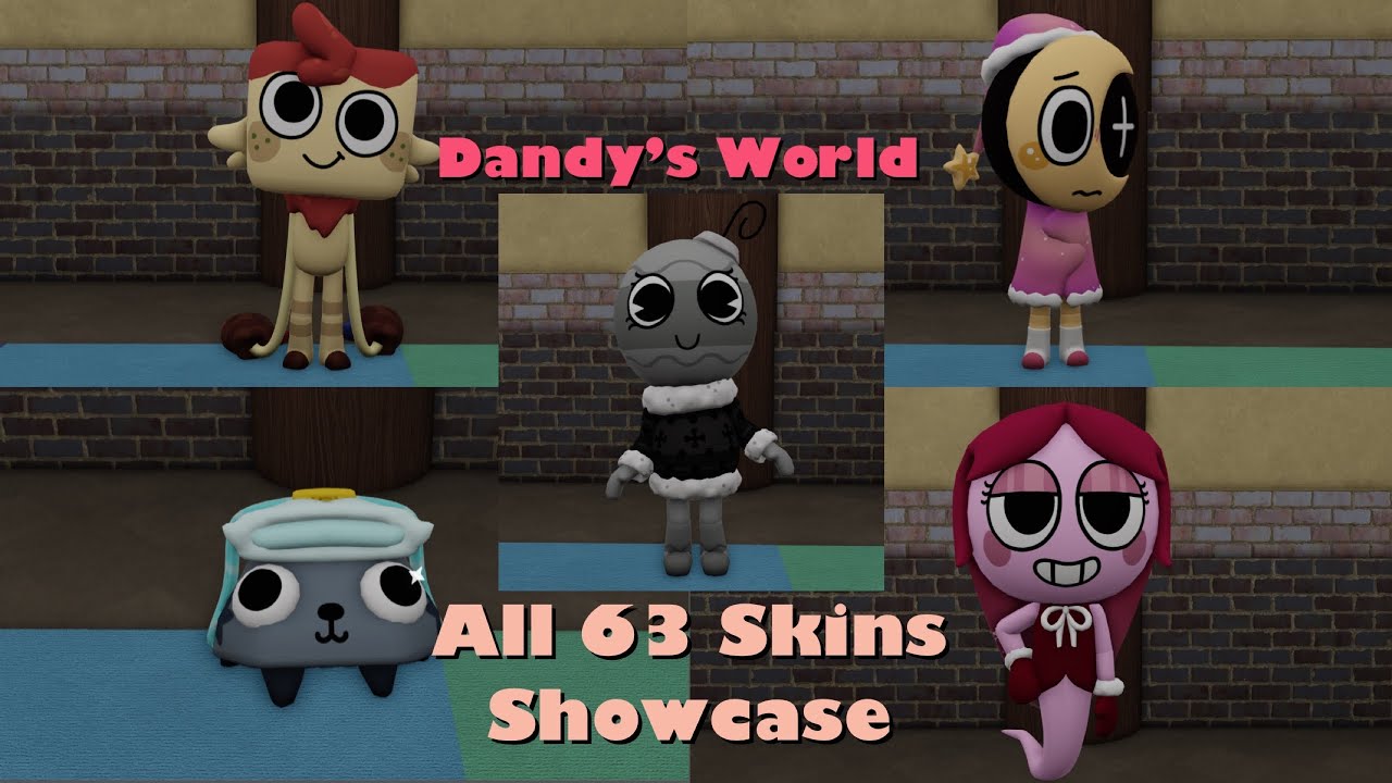 Dandy's World - All 63 Skins Showcase (Up to January 2025) (Roblox ...