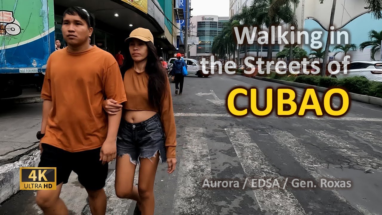 CUBAO Aurora-EDSA Walk Tour. Metro Manila, Philippines - YouTube