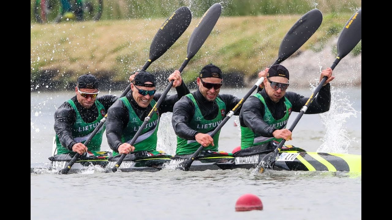 Lithuanian Kayak Sprint Team K-4 500 squad. One day before 2023 World ...