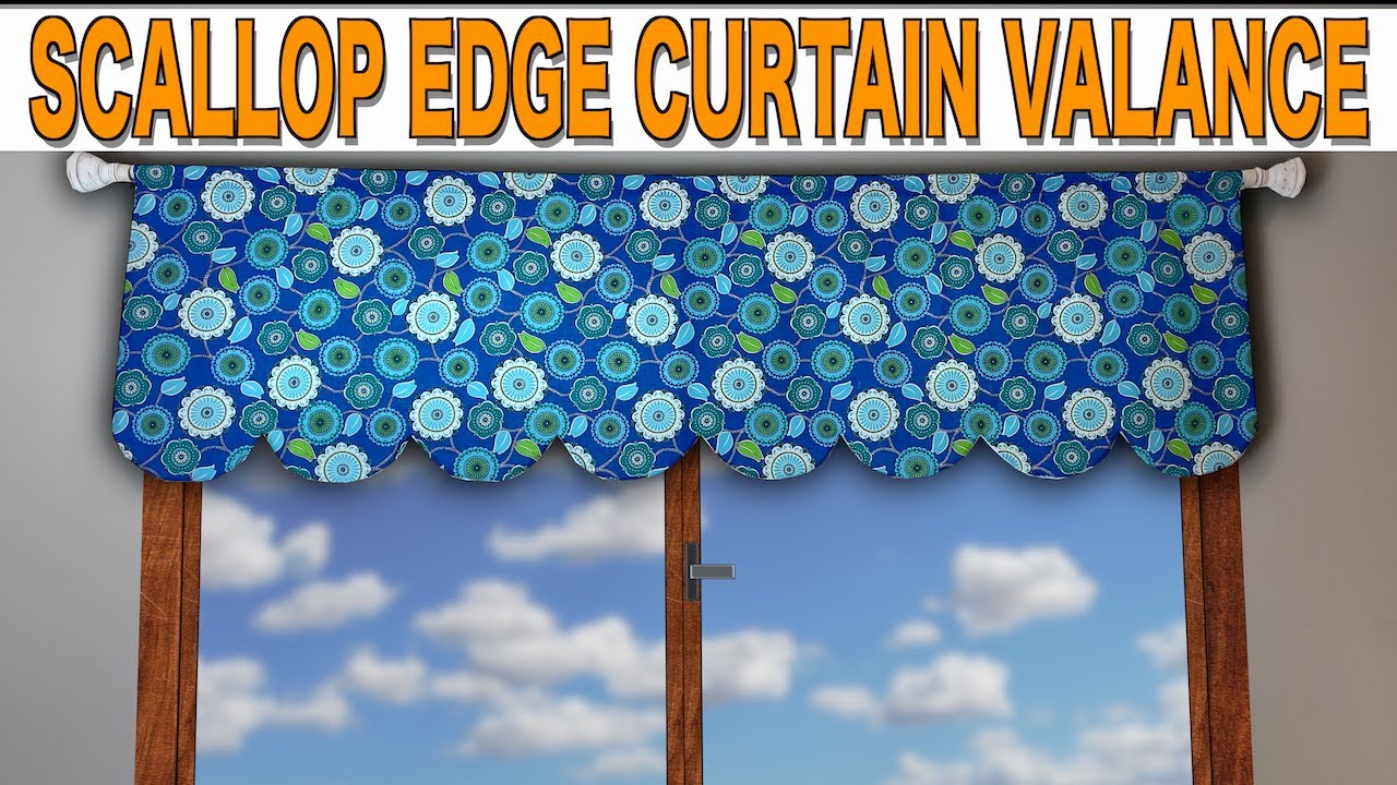Scallop Edge Curtain Valance | The Sewing Room Channel - YouTube