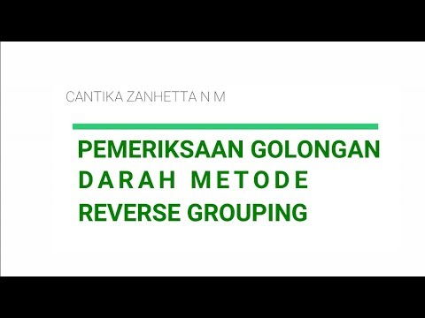 Pemeriksaan Golongan Darah metode Reverse Grouping - YouTube
