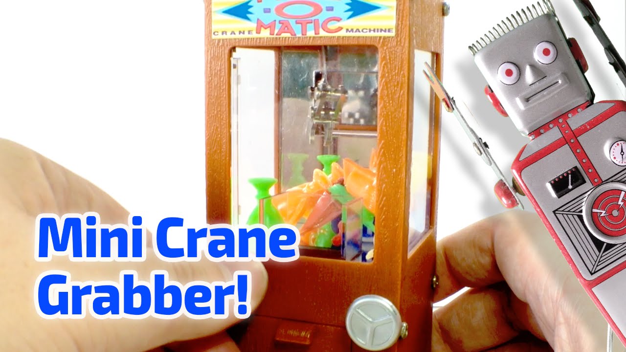 1997 Prize-o-Matic Crane Machine Working Miniature by Basic Fun - YouTube