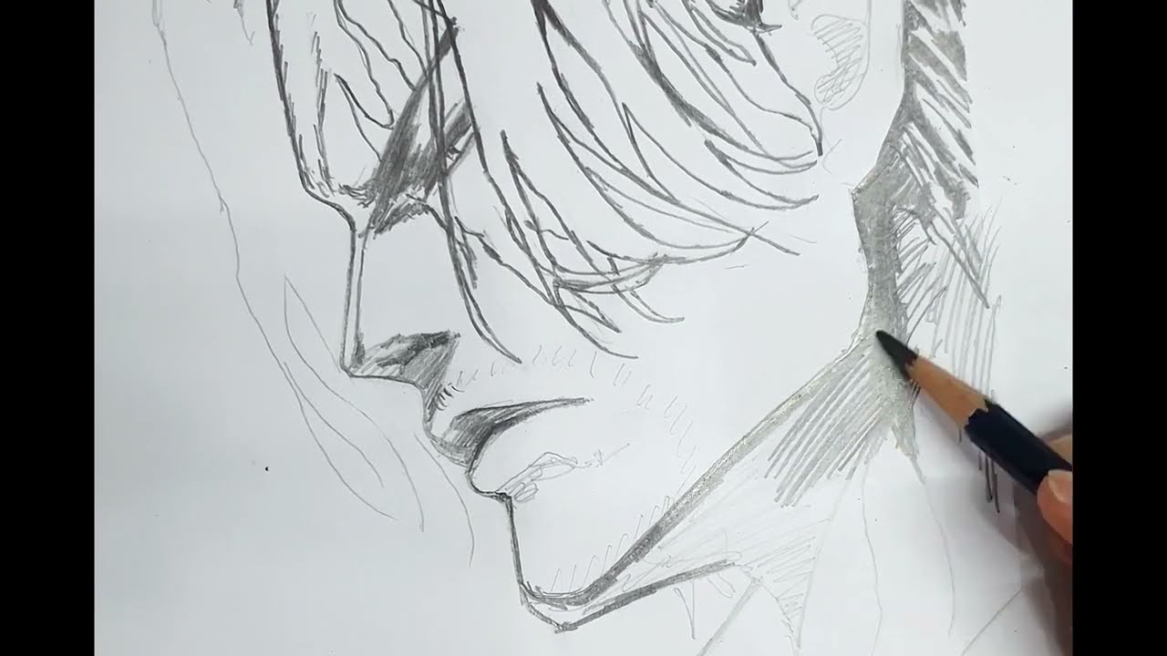 How to draw Shank ONE PIECE super cool step by step - YouTube