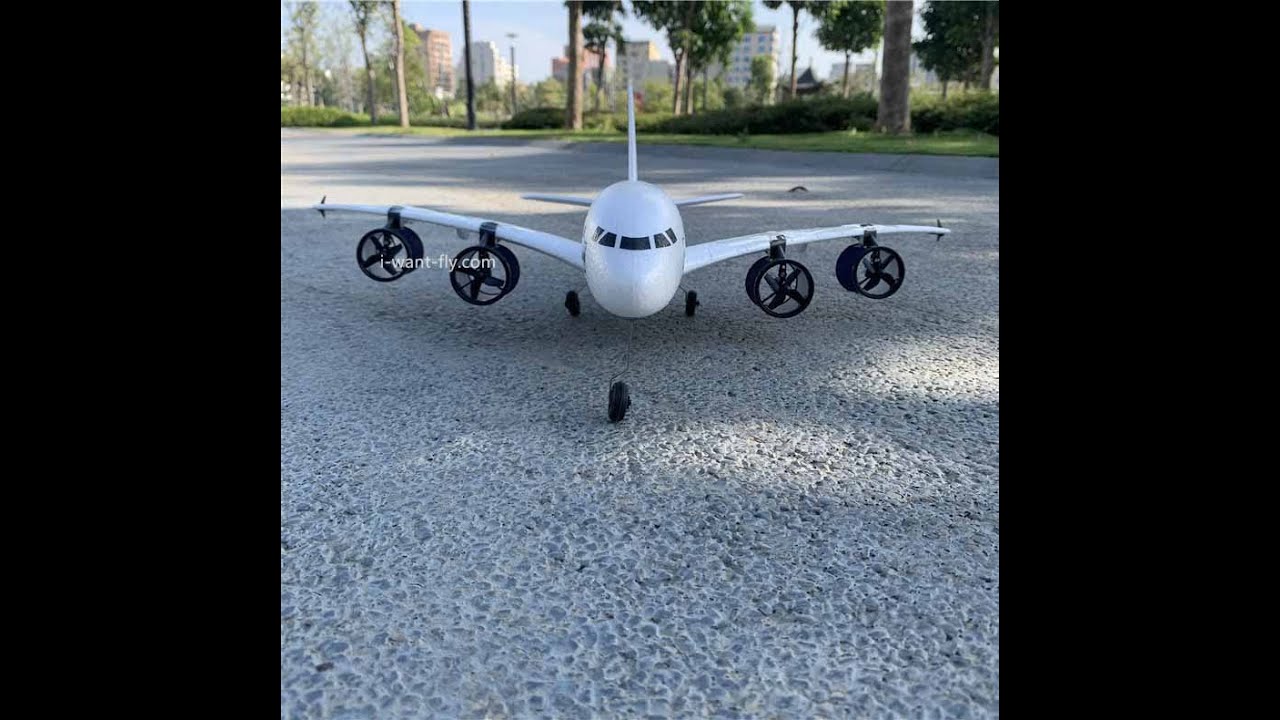 rc airbus a380 - rc toy plane - YouTube