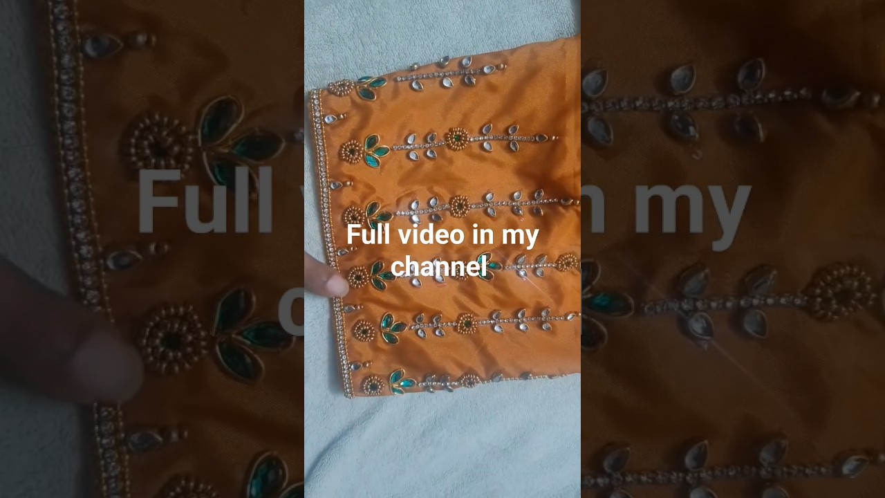 new &unique sleeve ari work blouse design with normal needle 🥰# ...