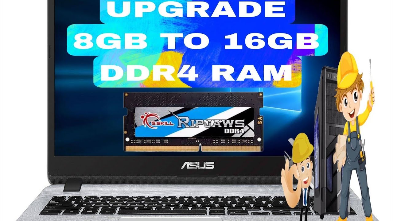 ASUS X507U LAPTOP DDR4 16GB RAM UPGRADE - YouTube