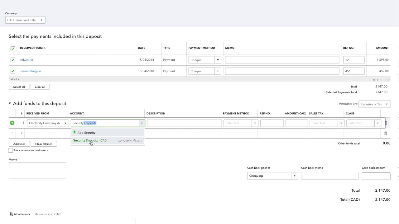Depositing Accounts Receivable and Misc. Checks Together - YouTube