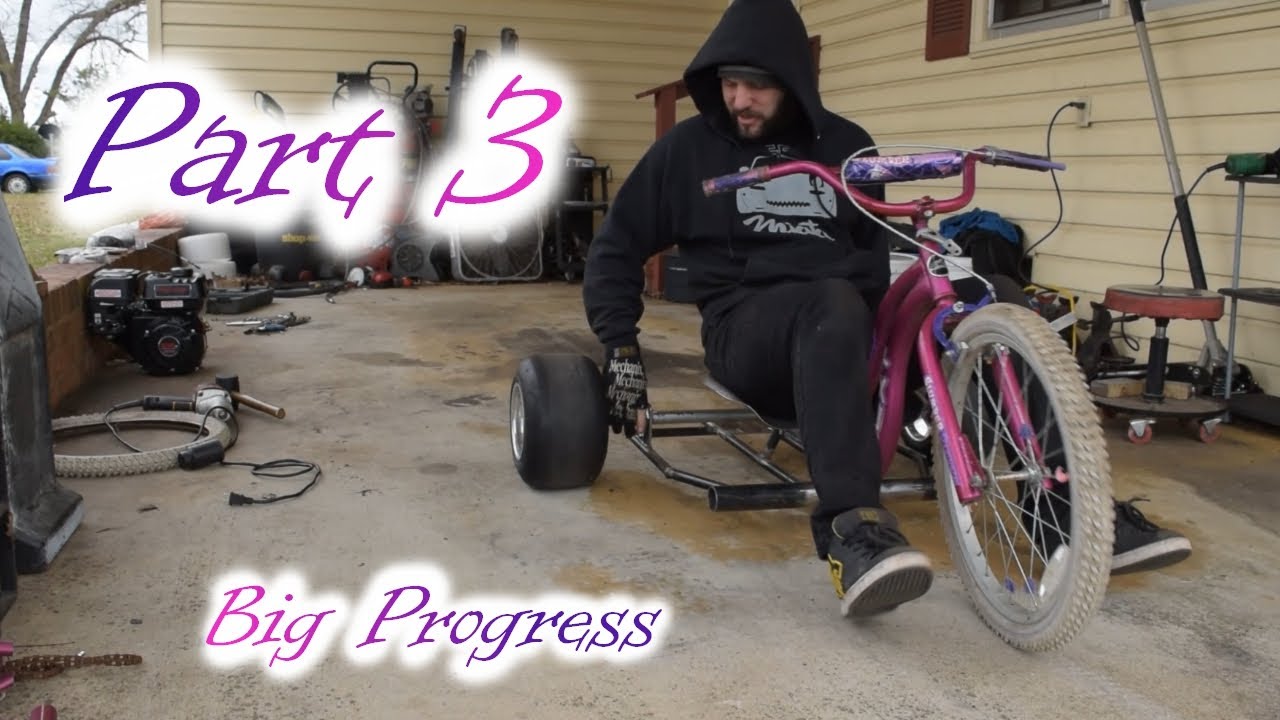 D.I.Y. motorized drift trike almost complete - build day 3 - YouTube