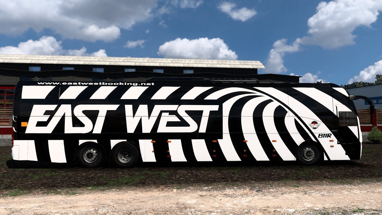 Zebra Themed Livery EAST WEST Travels Volvo B11R Fully Converted ...