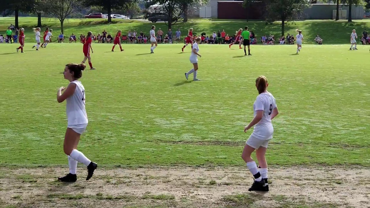 2018 09 02 Game#3 Salem Sabres U14G vs SMS Hurricane first half - YouTube