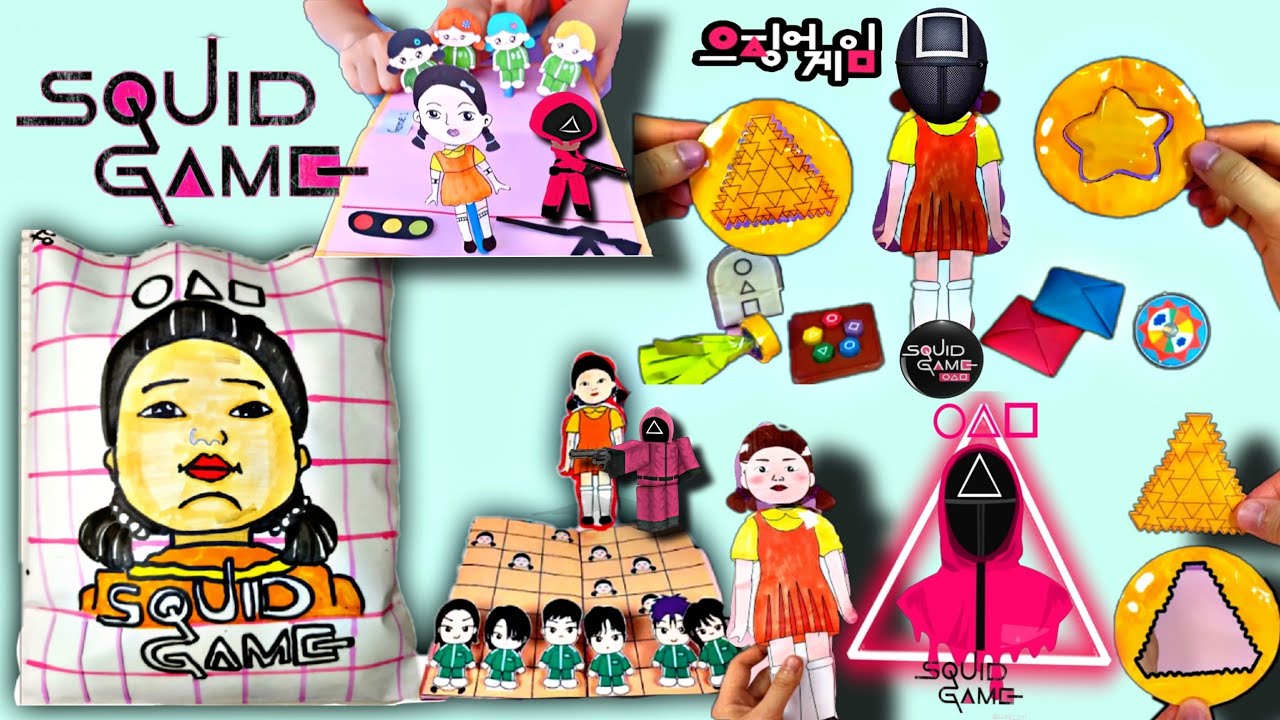 [🔫Paper Diy🔫] How To Make Squid game doll / bland bag squid game ...