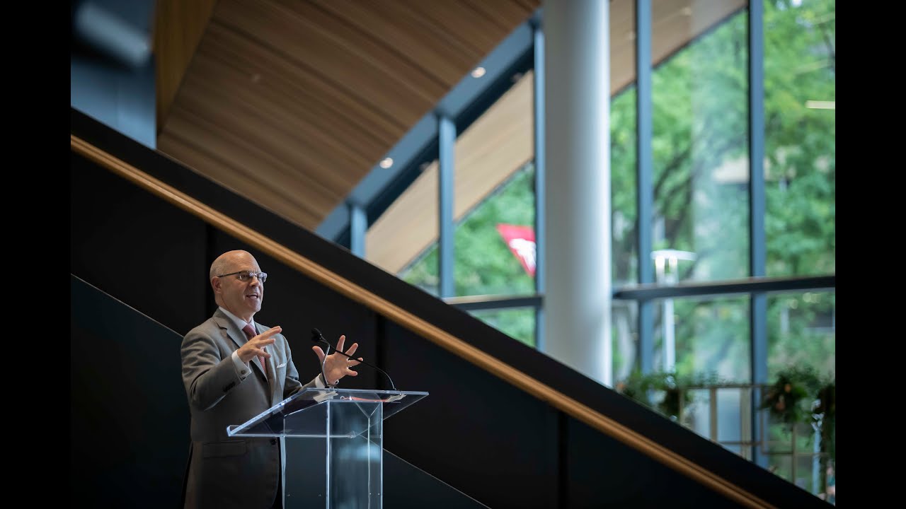 Steve Charles Speaks at Library Dedication - YouTube