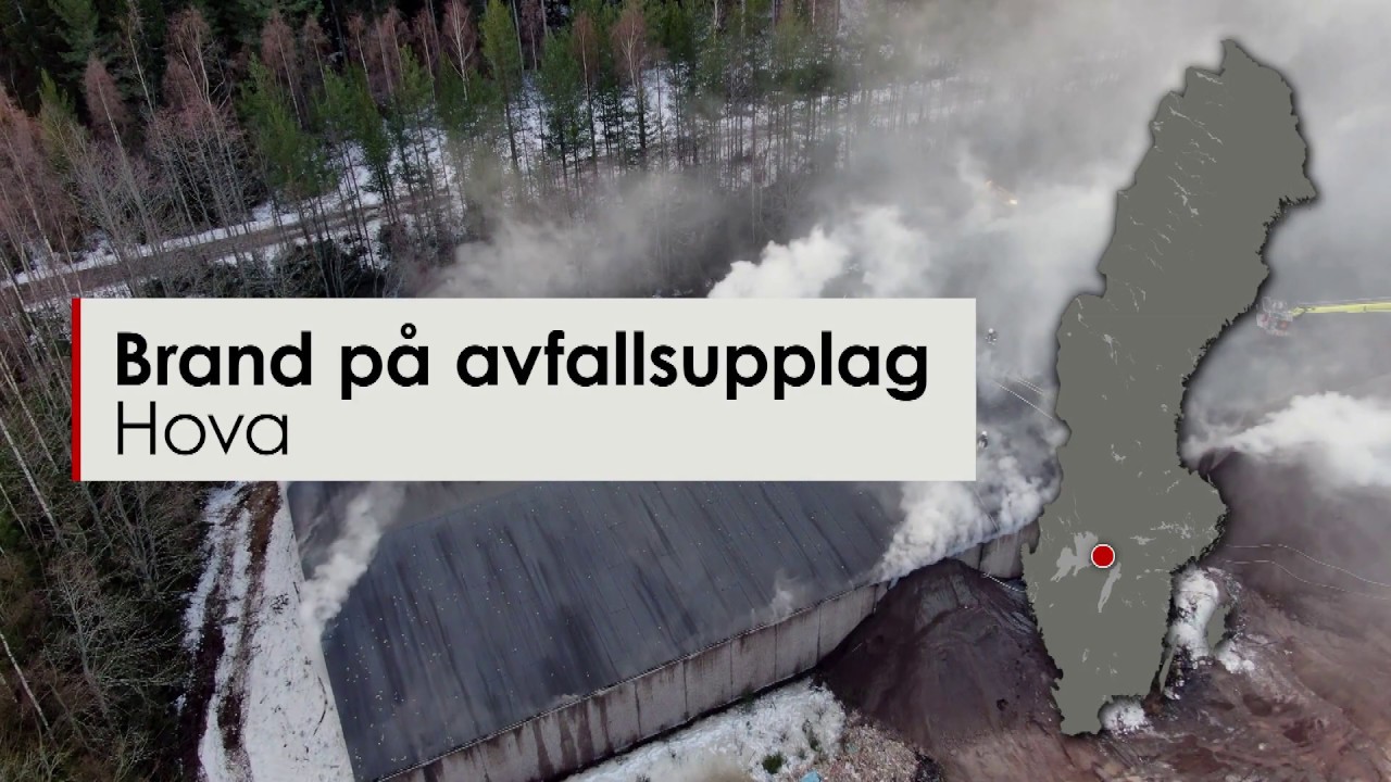 Brand i avfallsupplag i Hova TRAILER - YouTube