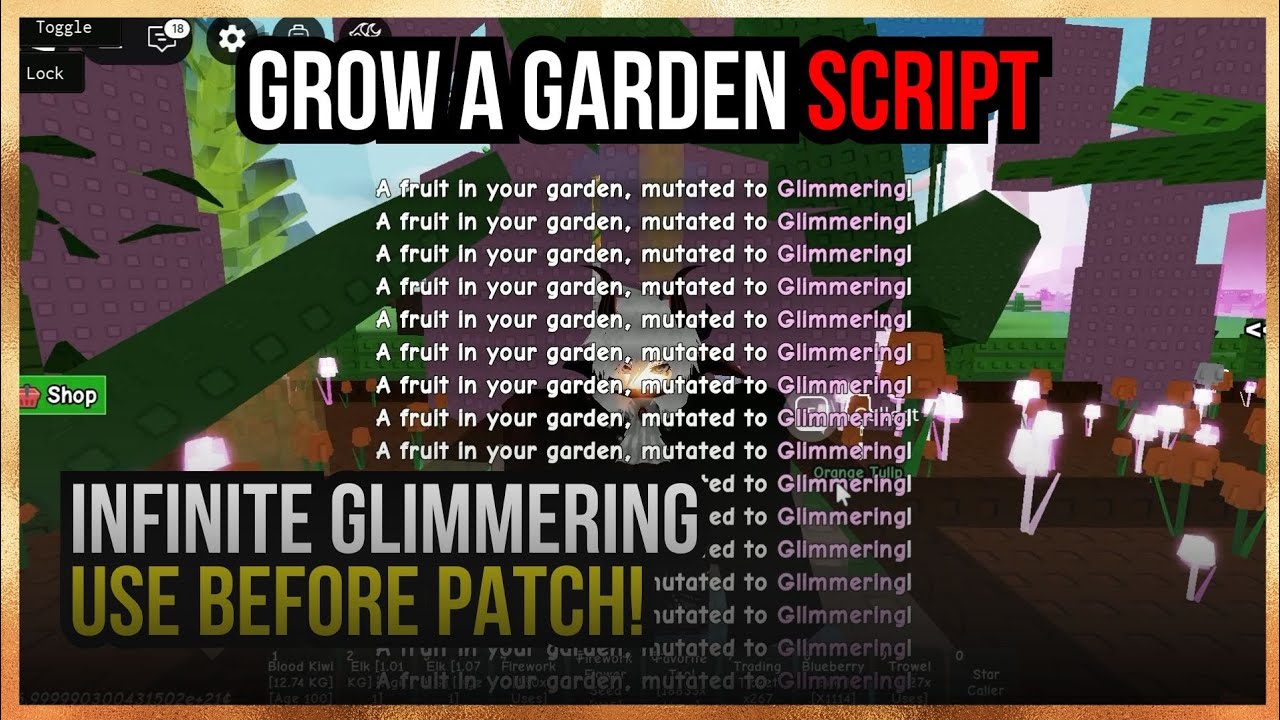INFINITE GLIMMERING by RIFT HUB! - Roblox Grow A Garden Script - YouTube